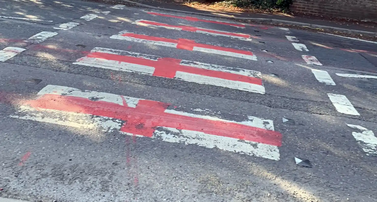 Painting flags on roundabouts and crossings can "increase the risk of ...