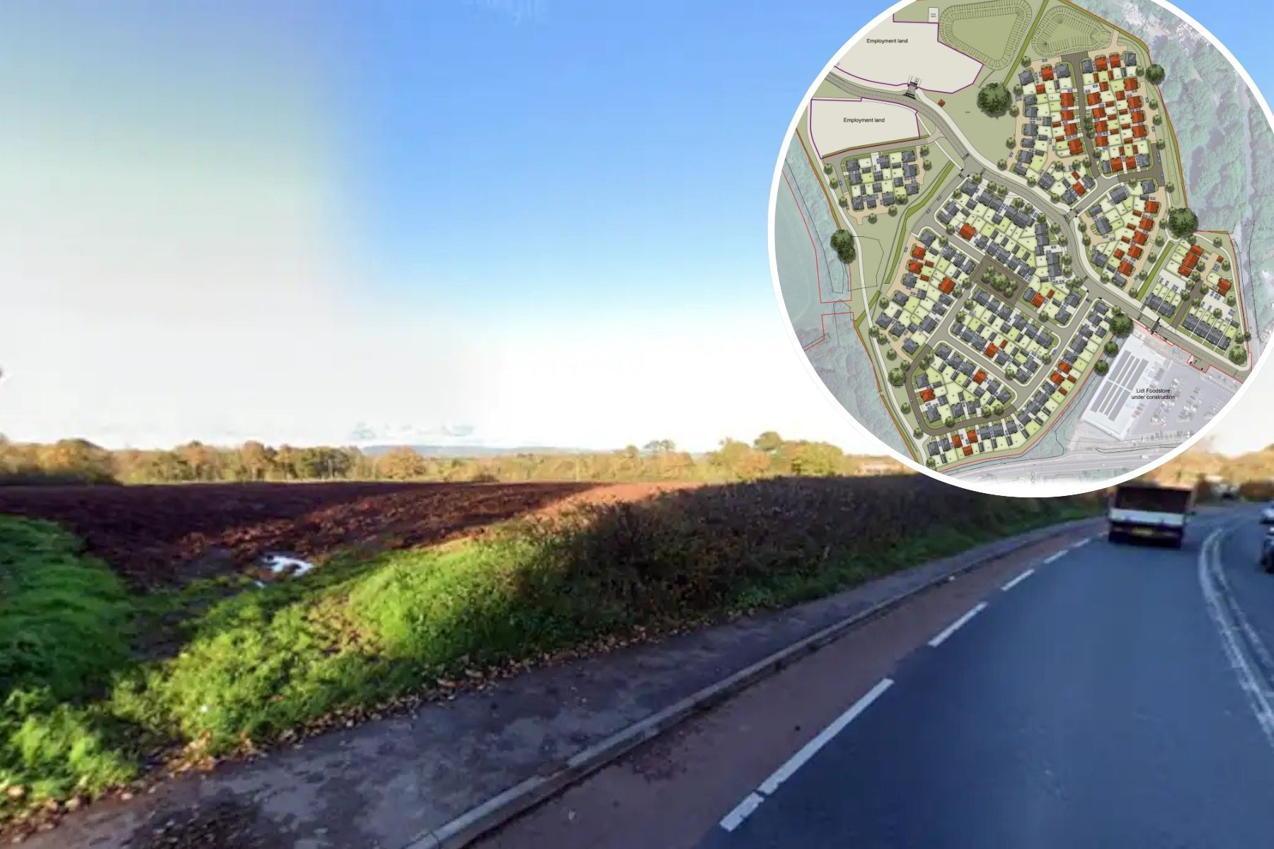 Detailed plans for 161 new homes on the outskirts of Wellington submitted | The Somerset ...